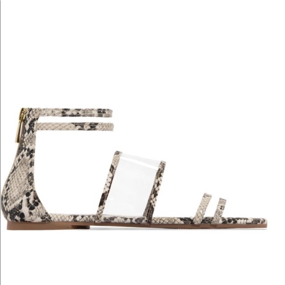 ShopFor_Fun Boutique | Shoes | Ladies Clear The Way Ivory Snake High ...